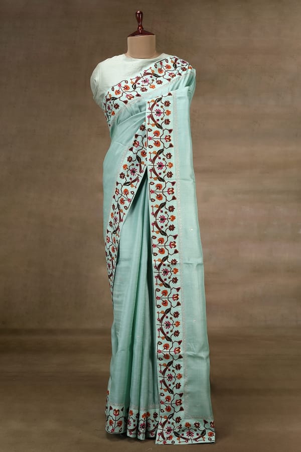 Hand Embroidery Designs For Sarees